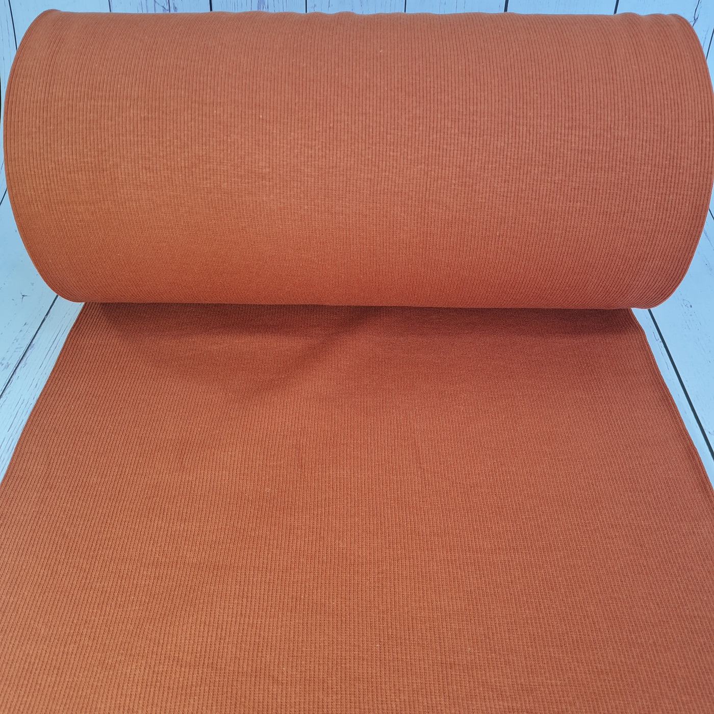 Tubular jersey ribbing knit cotton fabric x half metre. Oeko-Tex. Ribb ...