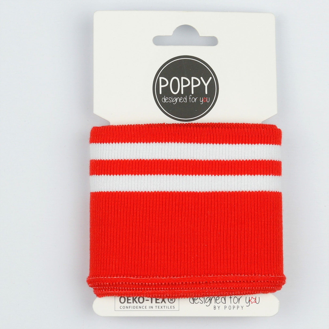 Double Stripe Cuffing By Poppy. OEKO-TEX cotton Knit Fabric – Crafty ...