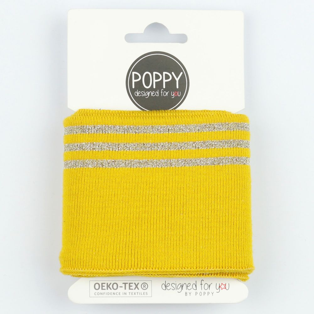Double Stripe Cuffing By Poppy. OEKO-TEX cotton Knit Fabric – Crafty ...