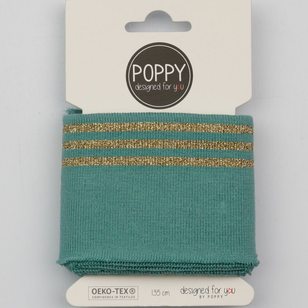 Double Stripe Cuffing By Poppy. OEKO-TEX cotton Knit Fabric – Crafty ...