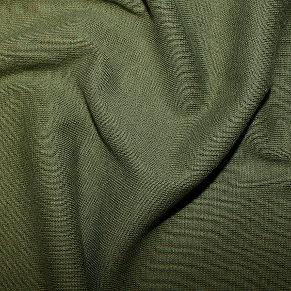 Tubular jersey ribbing knit cotton fabric x half metre. Solid/multistr ...