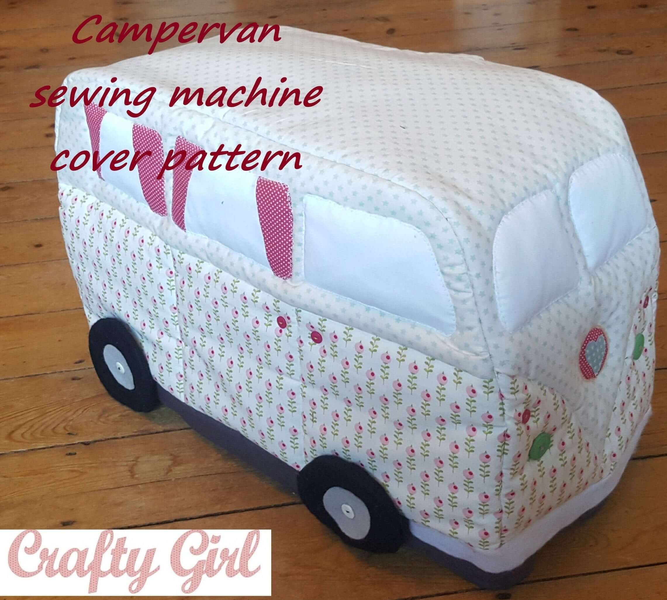 Campervan Fabric Sewing Machine Cover Pattern: PDF download. Vintage s ...